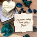 10 Reasons Why I Love You - Father's Day - Gift for Dad - Hearts ...