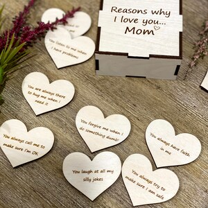 10 Reasons Why I Love You - Mother's Day - Gift for Mom - Hearts ...