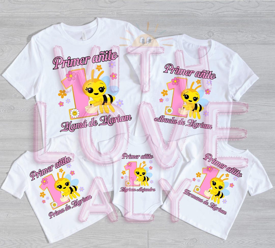 Little Bee Plim Plim Personalized Birthday Shirt, Abejita Chiquitita ...