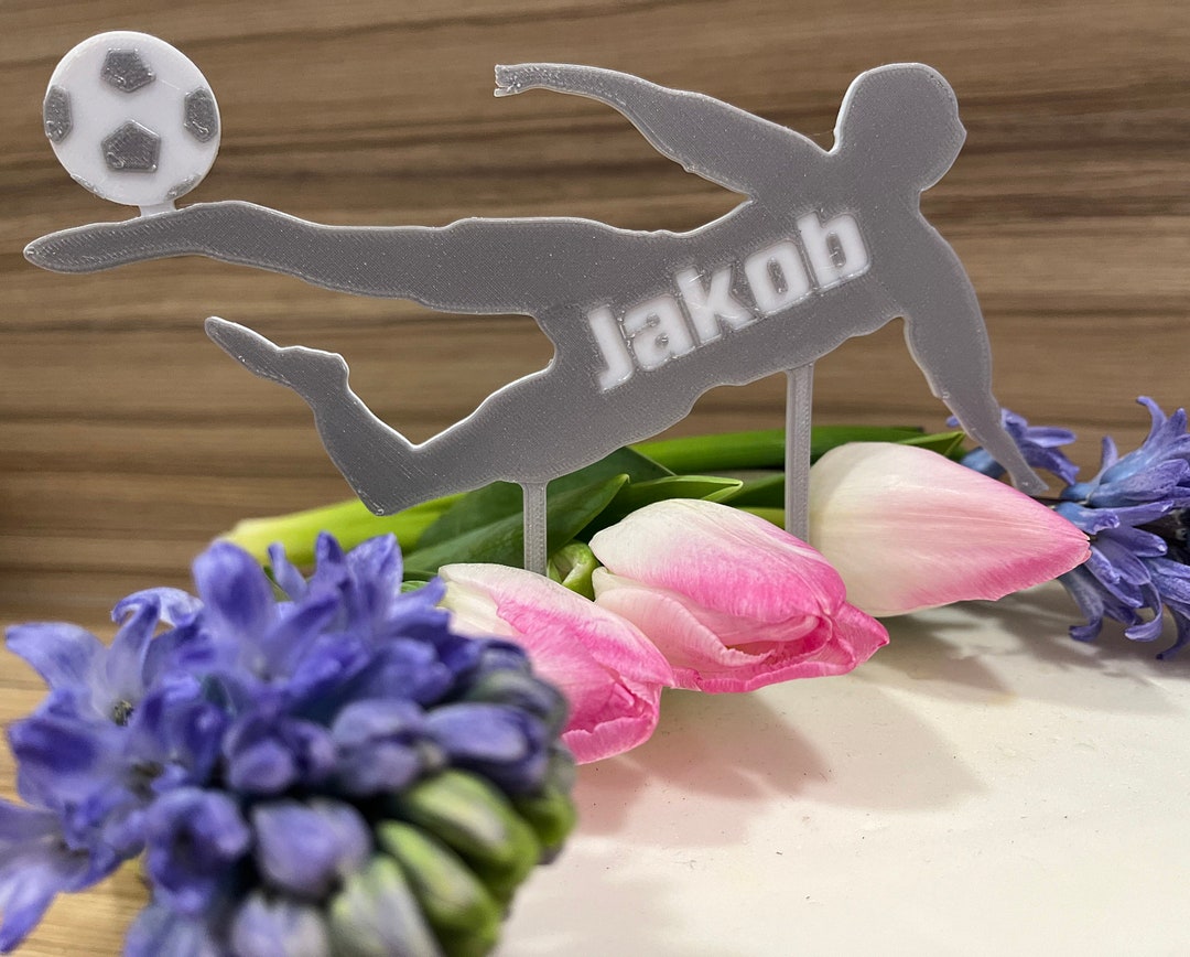 Personalized Cake Topper football Player Individual Eye-catcher for ...