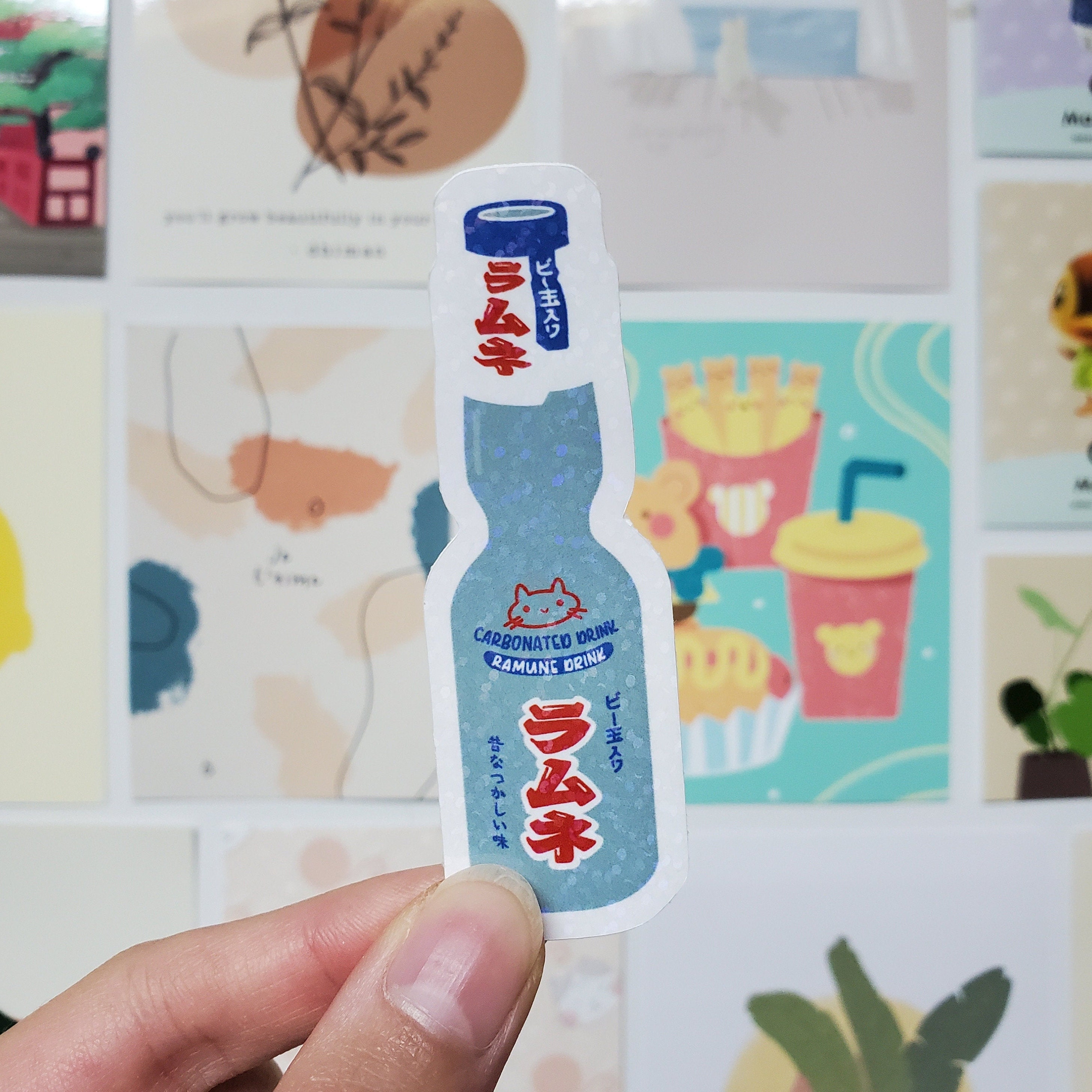Ramune Drink Holographic Vinyl Sticker Japanese Drink | Etsy Canada