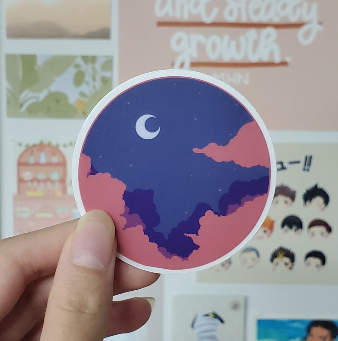 Night Sky Clear Vinyl Sticker Weatherproof Waterproof - Etsy