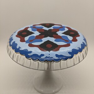Hand Painted Enameled Pasabahce Glass Plate Made in Turkey - Etsy