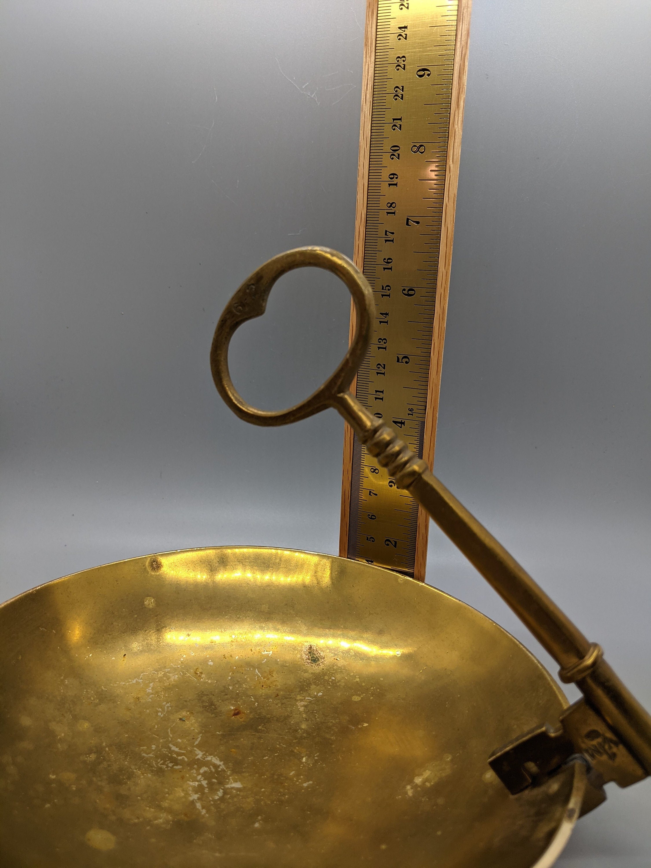 Virginia Metalcrafters Brass Key Bowl Brass Entryway Bowl Mid Century ...