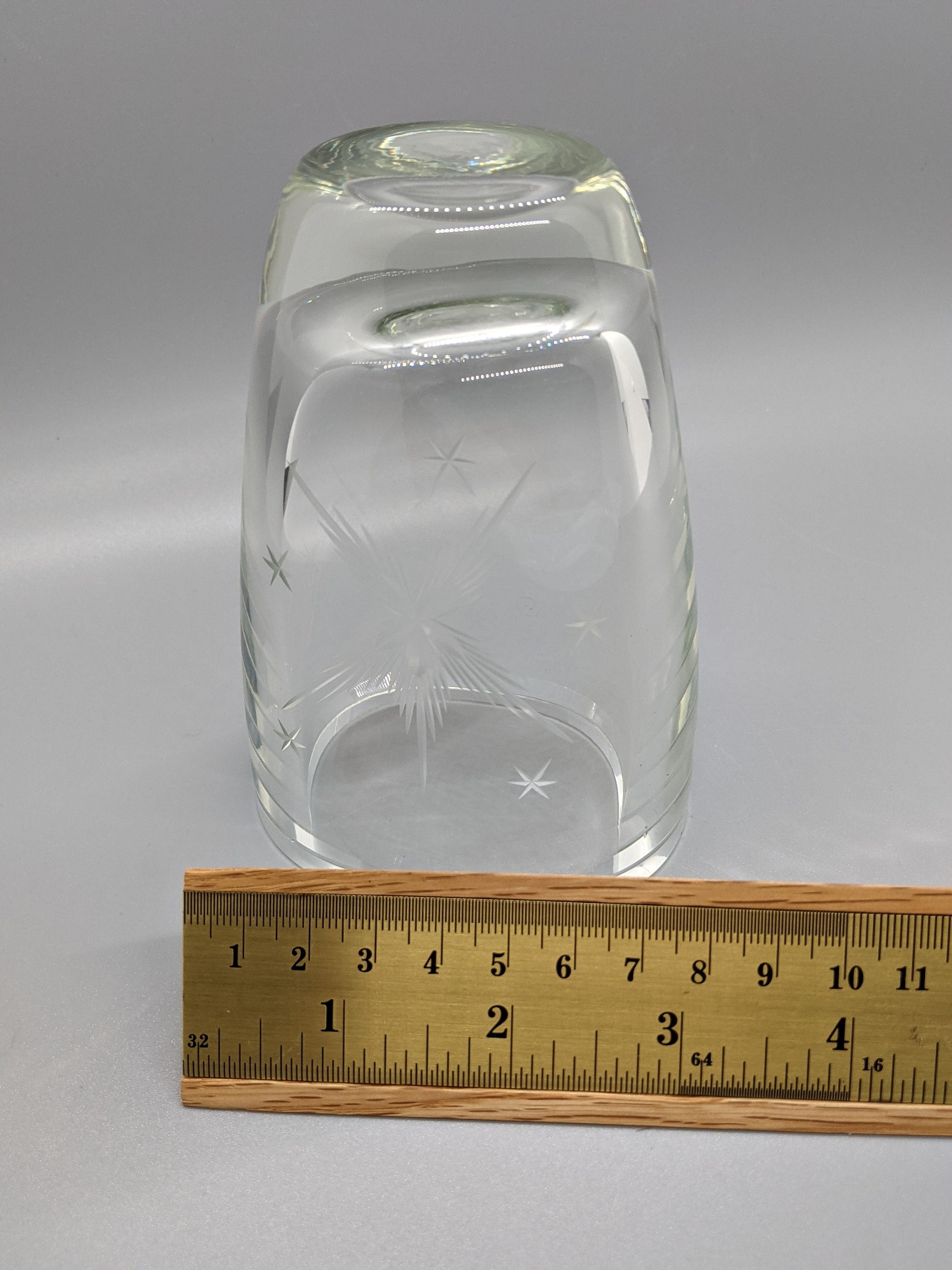 Orrefors Etched Starburst Crystal Vase Thick Crystal Vase - Etsy