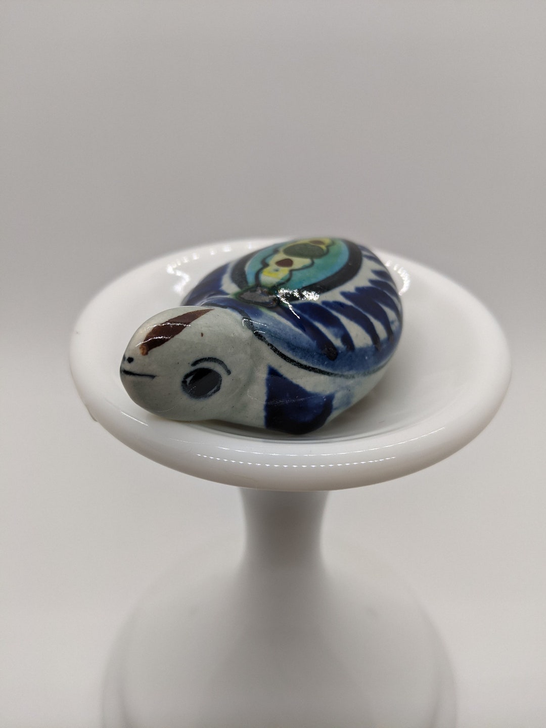 Tonala Pottery Turtle Figurine Hand Painted Mexican Pottery Turtle - Etsy