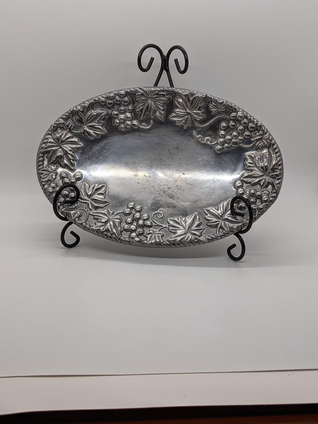 Lenox Grape Weave Metal Serveware Small Tray Candy Dish Snack Tray - Etsy