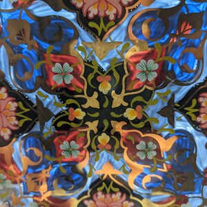 Hand Painted Enameled Pasabahce Glass Plate Made in Turkey - Etsy