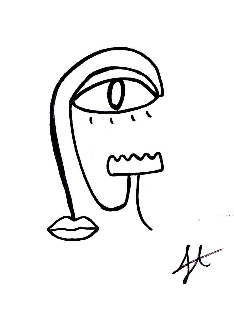 Minimal Art Line Drawing - Etsy