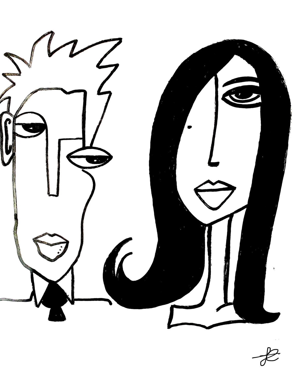 Minimal Art Line Drawing - Etsy