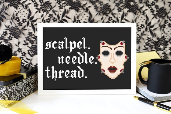 Scalpel Needle Thread Pavi Repo Cross Stitch Pattern | Etsy