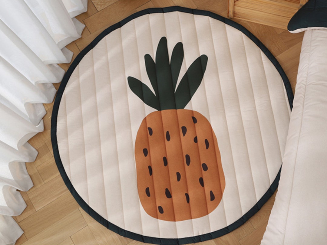 Round Modern Kids Rug | Nursery Rug | Washable Rug | Round Area Rug ...