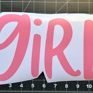Baby Girl Vinyl Sign - Etsy