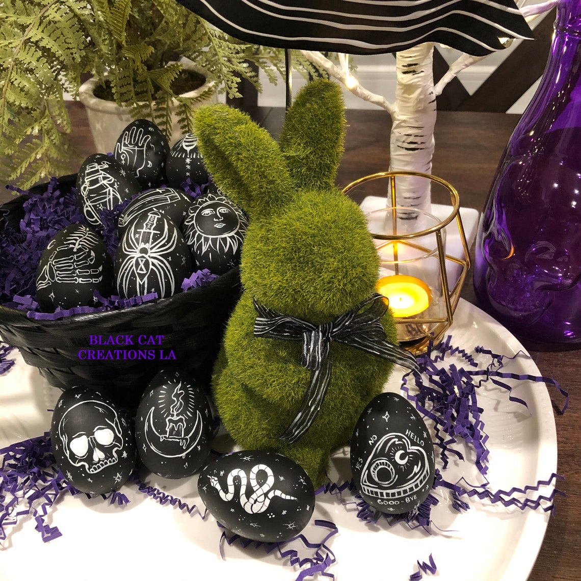 Gothic Easter Eggs Set of Twelve Gothic Home Gothic Décor - Etsy