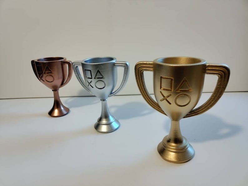 3D Printed Playstation 5 Game Achievement Trophies| Gamer Trophy - Etsy