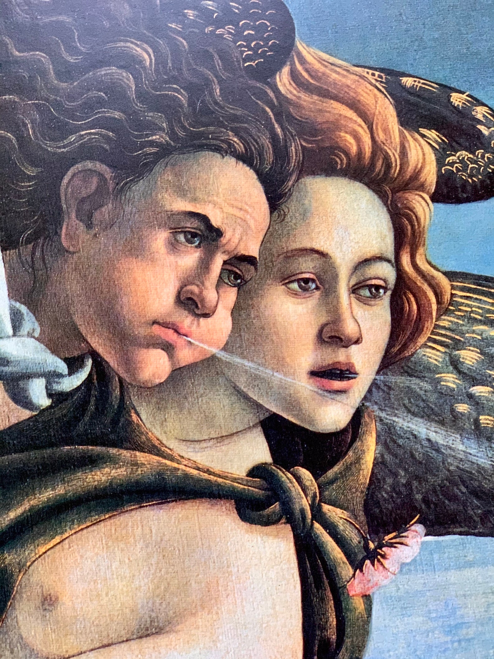 1993 Sandro Botticelli RETRO POSTER RARE Wind God Zephyr and - Etsy