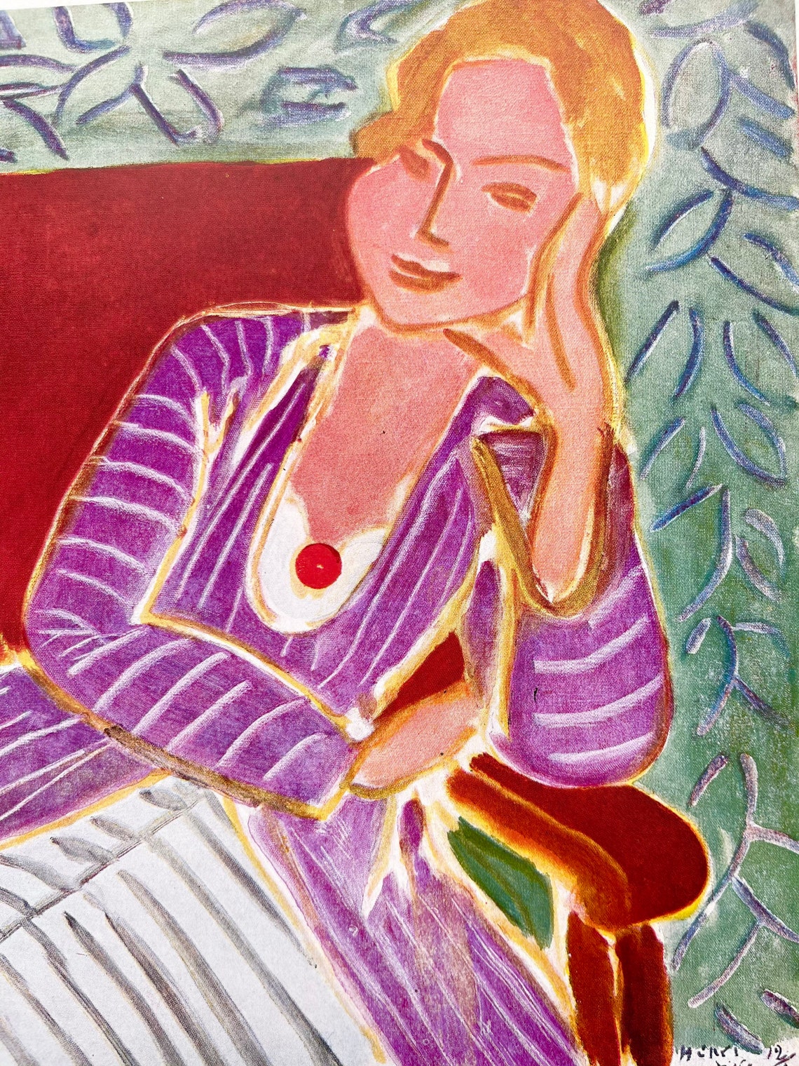 1950 Henri Matisse Rare LITHOGRAPH SIGNED Size 278cm X - Etsy