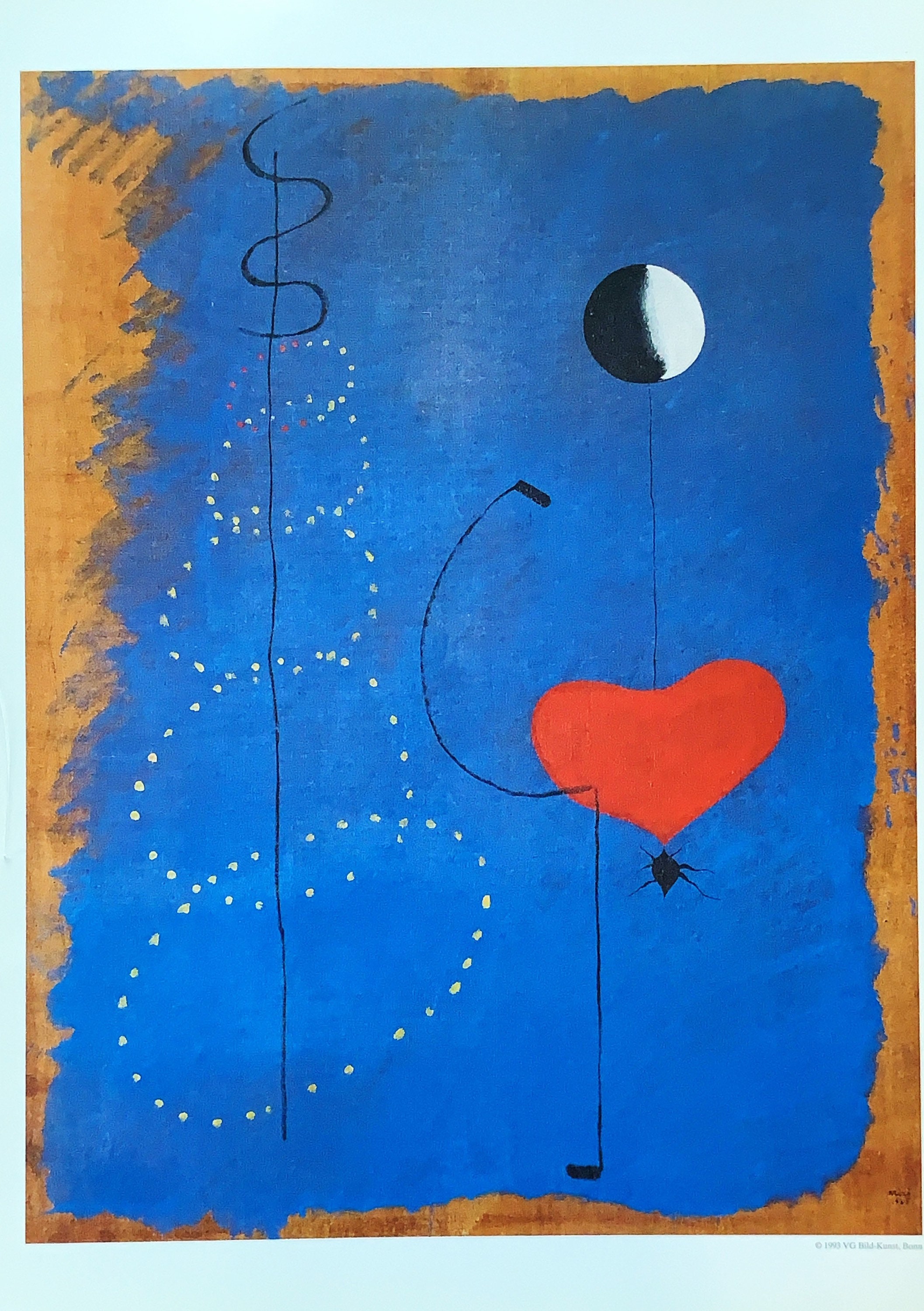1993 Joan Miro RETRO POSTER RARE dancer Large | Etsy