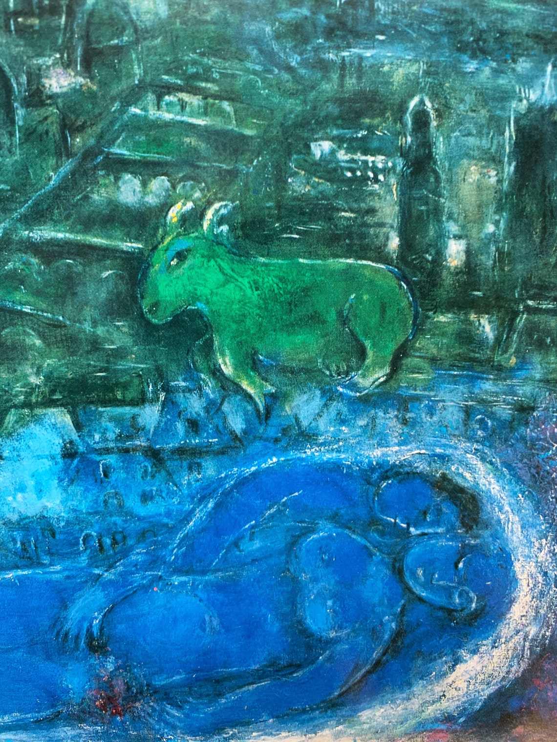 1994 Marc Chagall RETRO POSTER RARE the Siene Bridges - Etsy