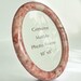 Large Italian Marble Picture Frame | Marble Oval Photo Frame | Pink ...