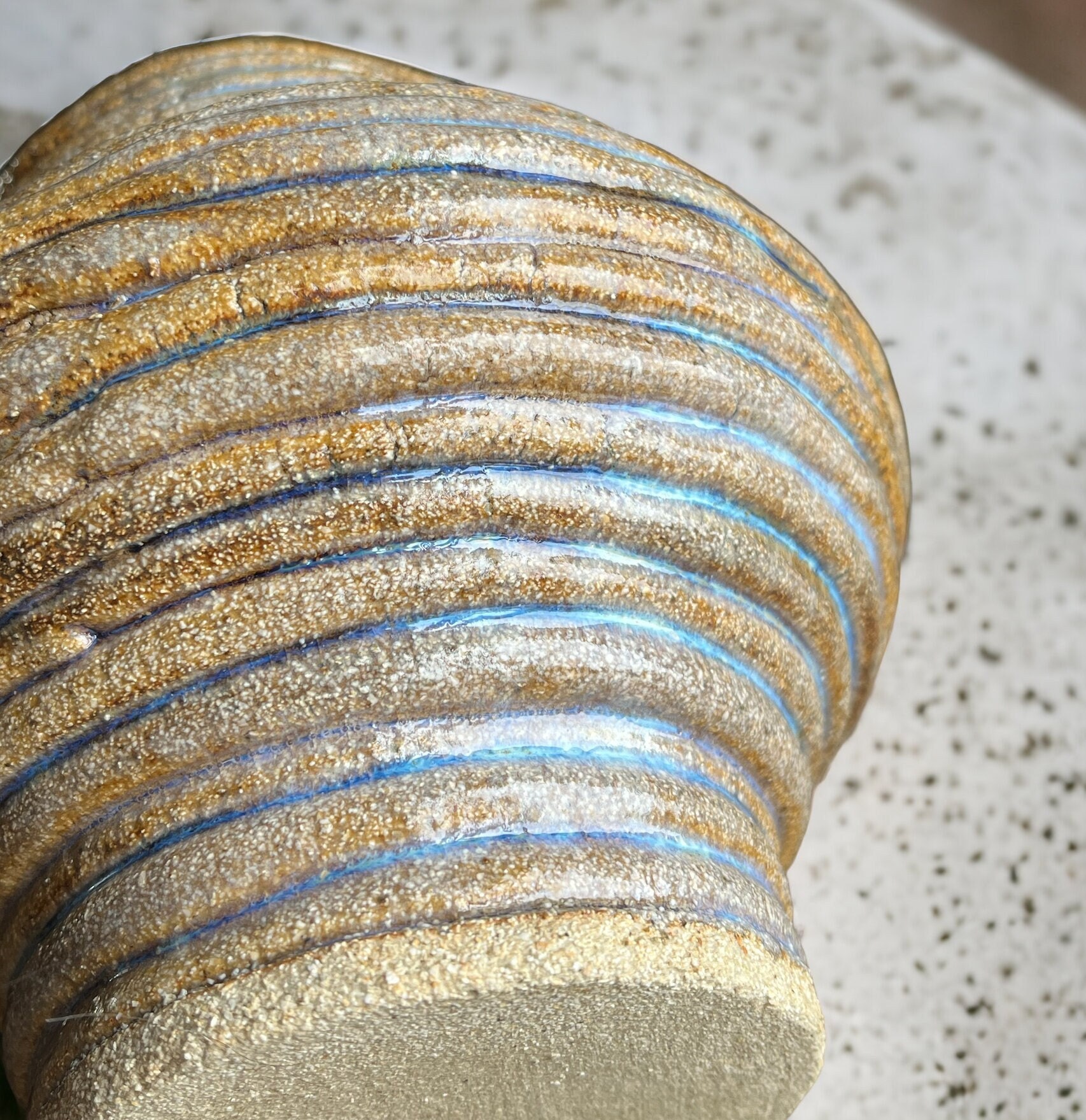 Vintage Coiled Studio Pottery Vase Handmade Ceramic Vase Vintage Pot ...