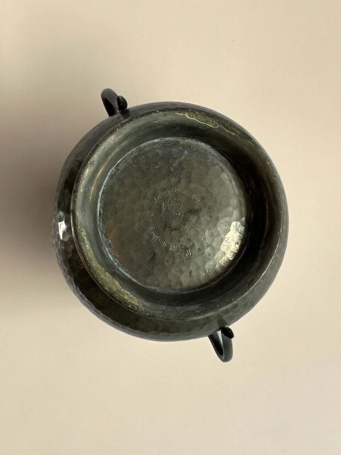 Antique English Pewter Vase Hammered Pewter Objet Knighthood Old ...