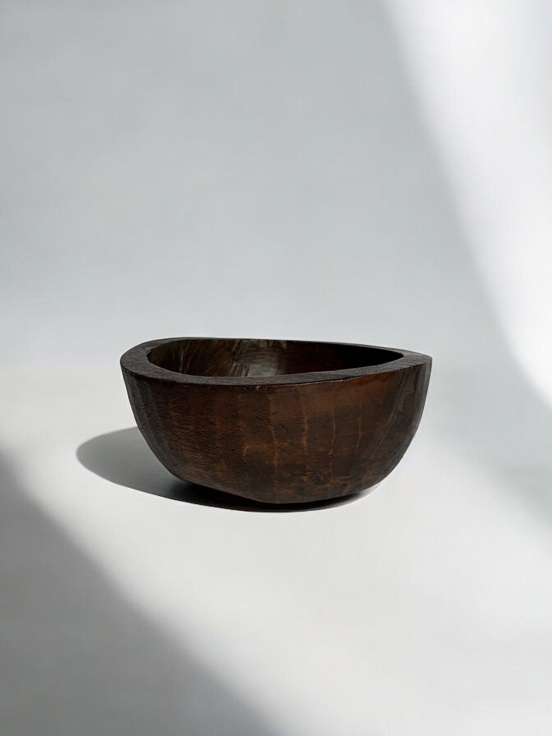 Antique Indian Parat Bowl Large Wood Parat Bowl Primitive Wood Bowl ...