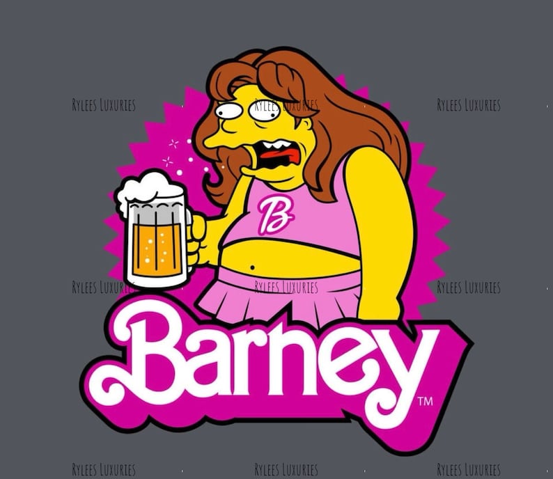 Simpsons Pink Barney Bar Funny PNG - Etsy Australia