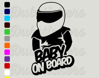 Little Racer on Board Car Decal - Etsy