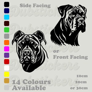 Cane Corso Dog Head Decal Vanlife Campervan Car Decal Sticker Vinyl ...