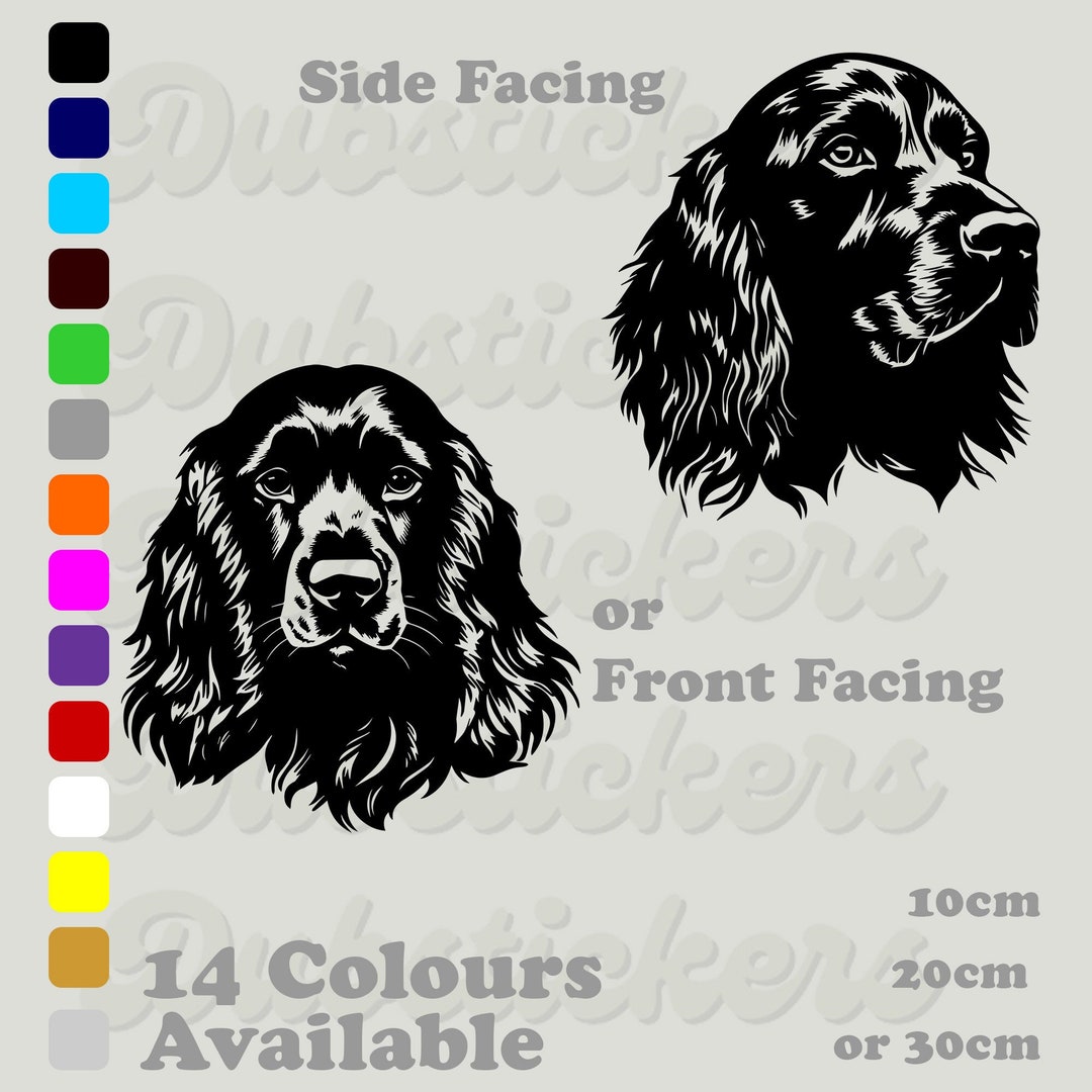 Boykin Spaniel Dog Head Decal Vanlife Campervan Car Decal Sticker Vinyl ...