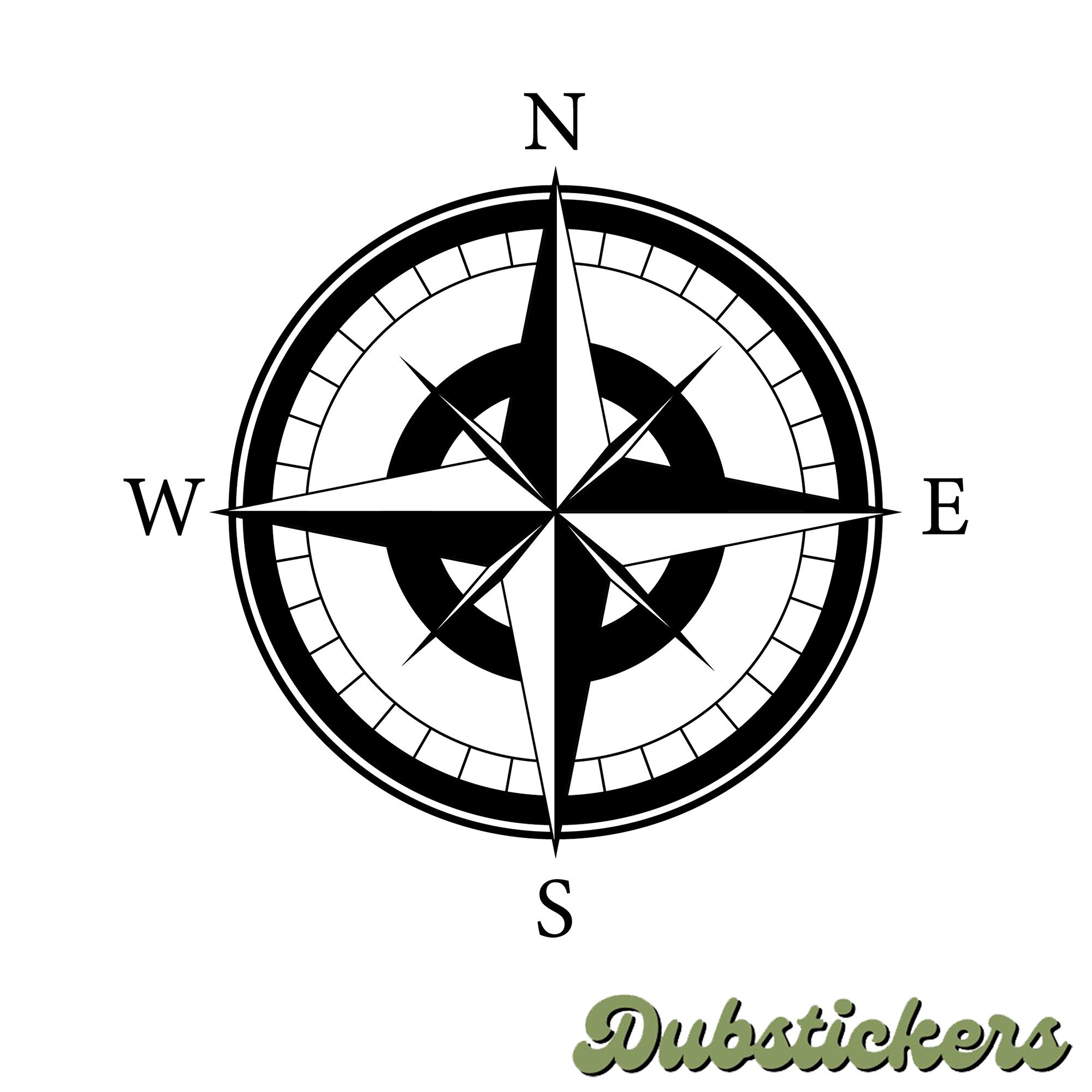 Compass Decal Vanlife Campervan Car Decal Sticker Vinyl Sticker Car ...
