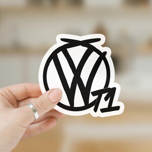 T1 Transporter Decal Vinyl Sticker Campervan Window Decal Vinyl Sticker ...