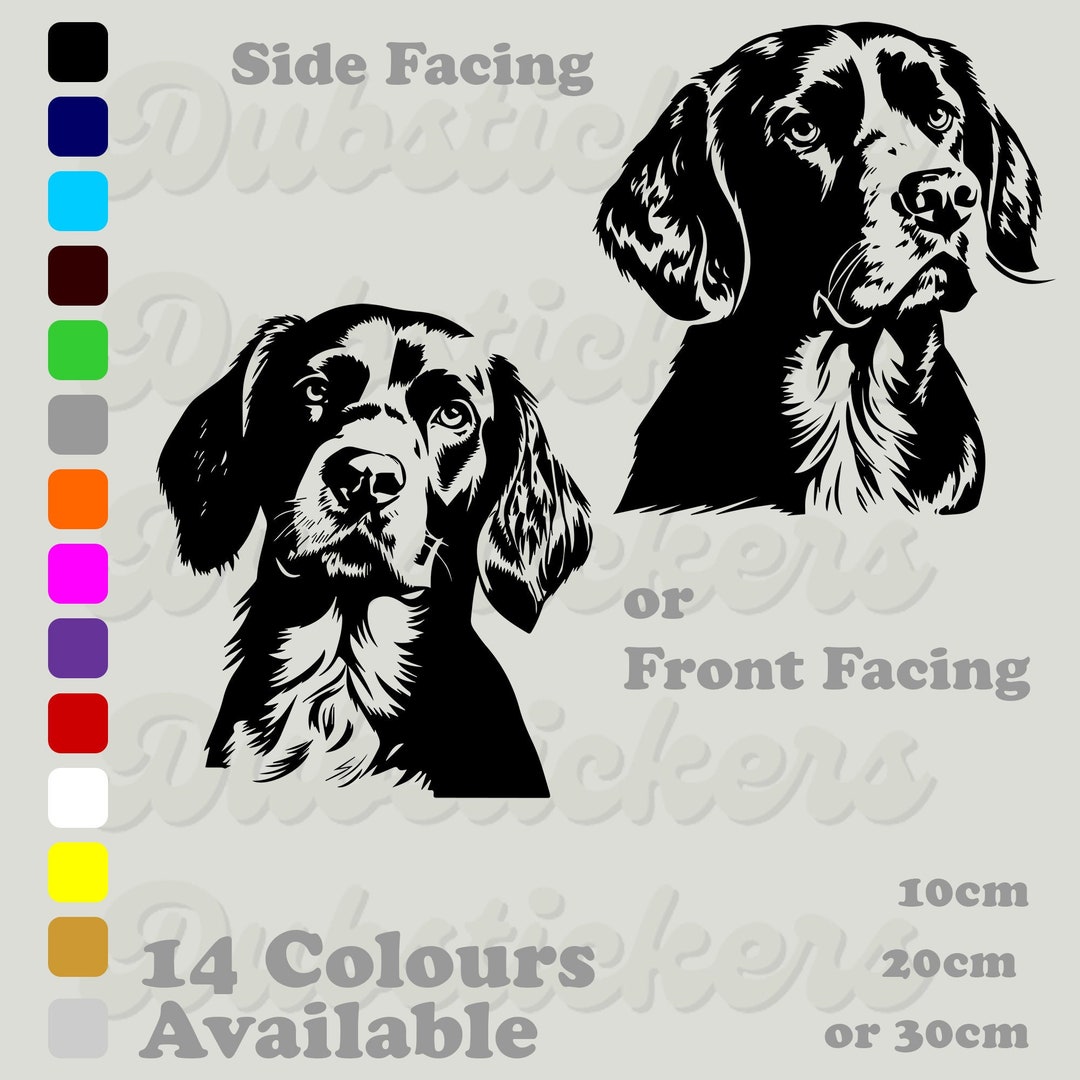 Harrier Dog Decal Dog Head Vinyl Sticker Car Window Car Bumper Transfer ...