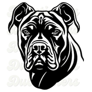 Cane Corso Dog Head Decal Vanlife Campervan Car Decal Sticker Vinyl ...