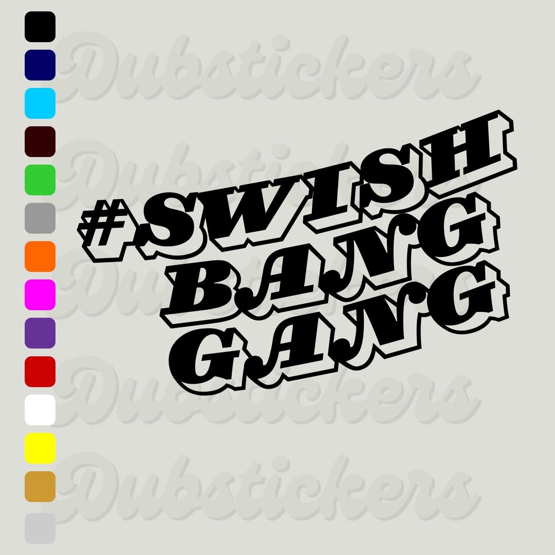 Swish Bang Gang Vinyl Decal Perfect Sticker for VW Owners and ...