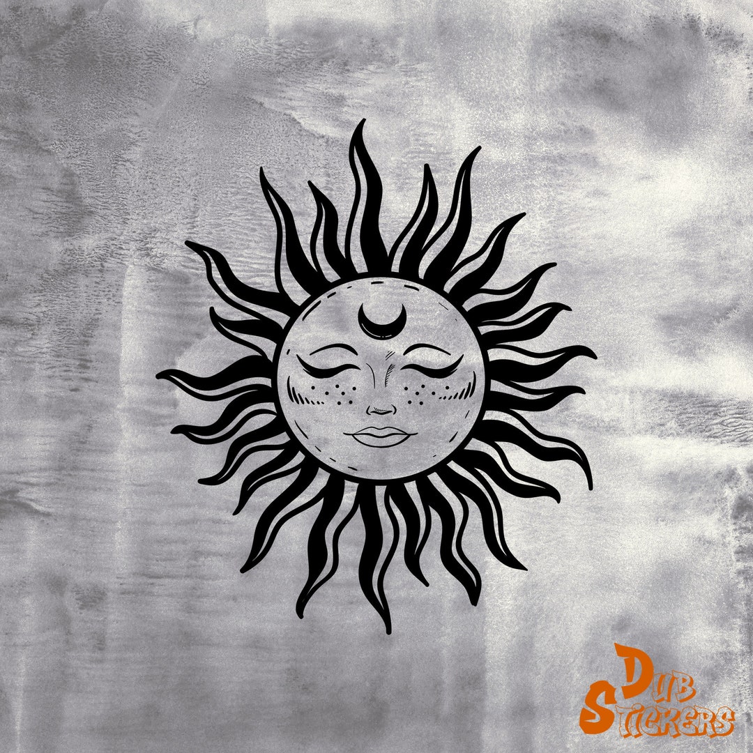 Sun Sticker Campervan Window Decal Vinyl Sticker - Etsy
