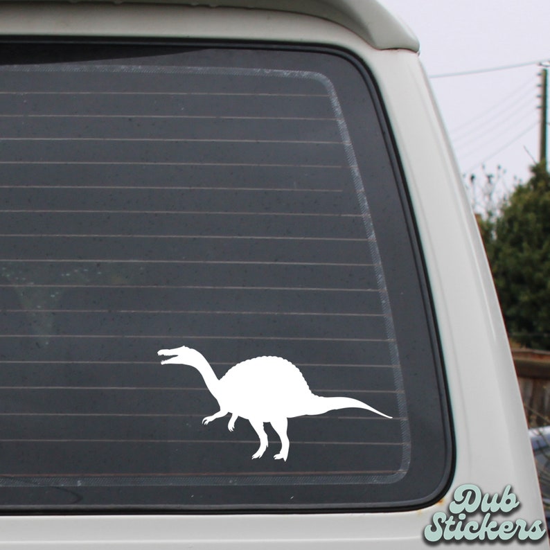 Spinosaurus Silhouette Dinosaur Decal Campervan Window Die Cut Vinyl ...
