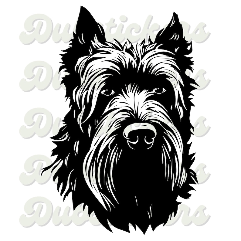 Bouvier Des Flandres Dog Head Decal Vanlife Campervan Car Decal Sticker ...