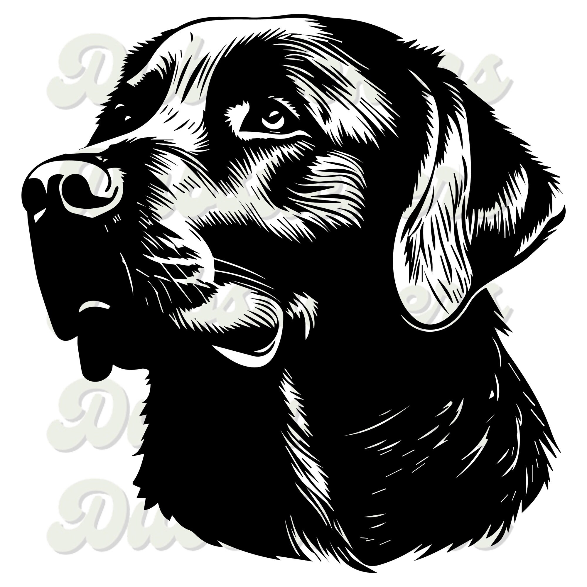 Chocolate Labrador Dog Head Decal Vanlife Campervan Car Decal Sticker ...