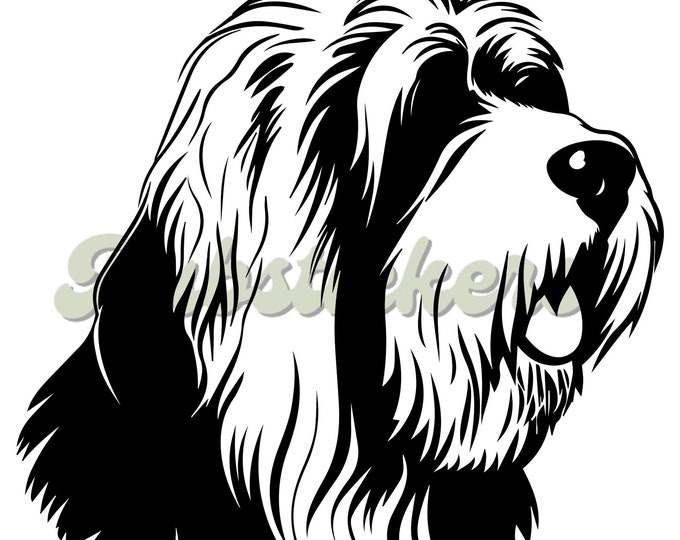 Old English Sheepdog on Board Car Window Sticker Shepherds Dog Sign ...
