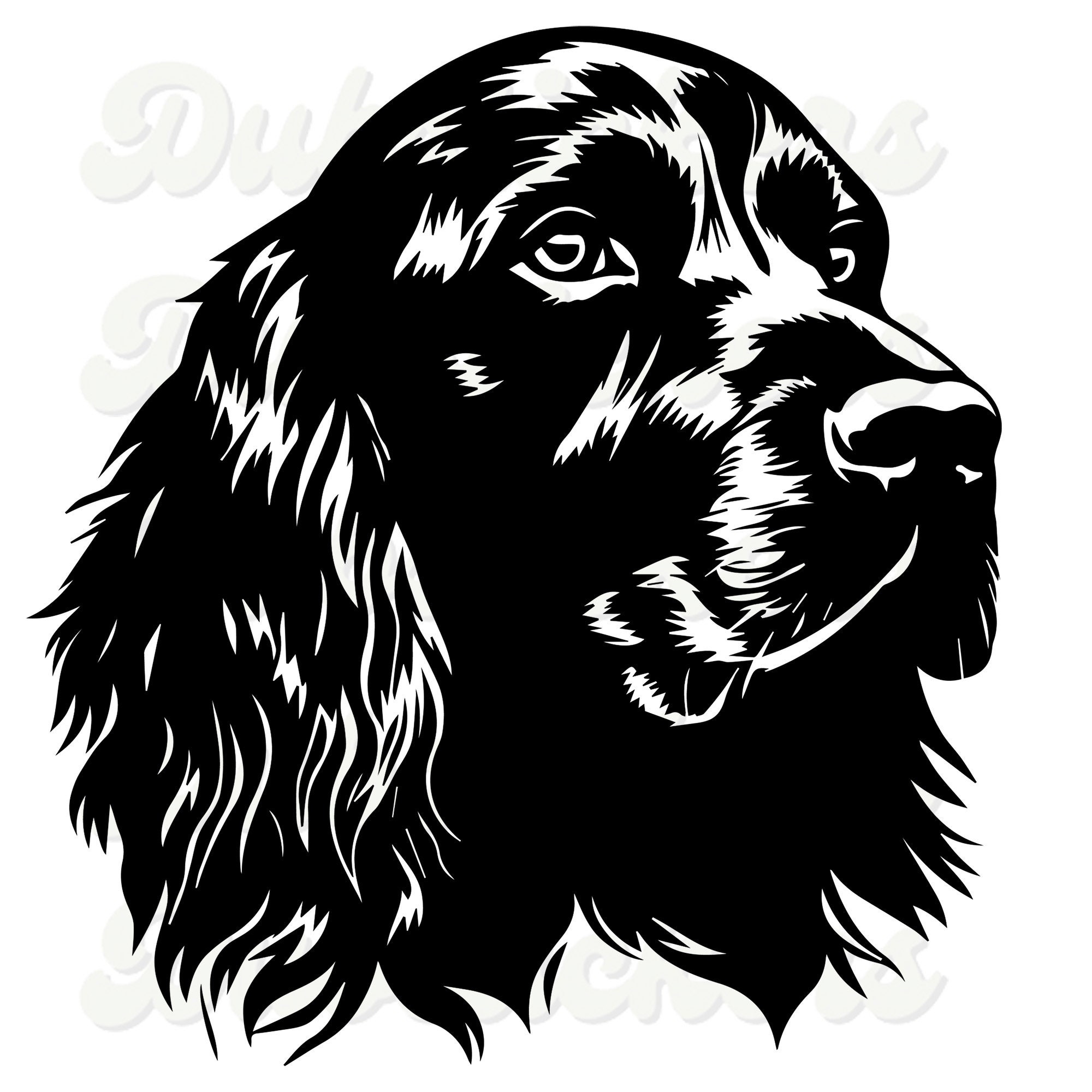Boykin Spaniel Dog Head Decal Vanlife Campervan Car Decal Sticker Vinyl ...