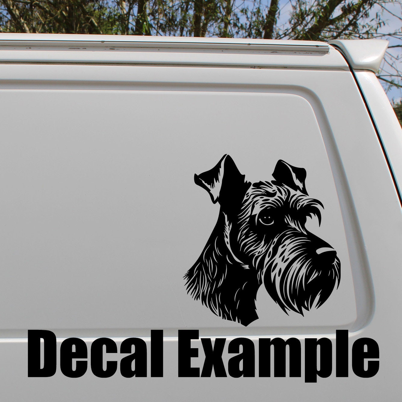 Airdale Terrier Dog Head Decal Vanlife Campervan Car Decal Sticker ...