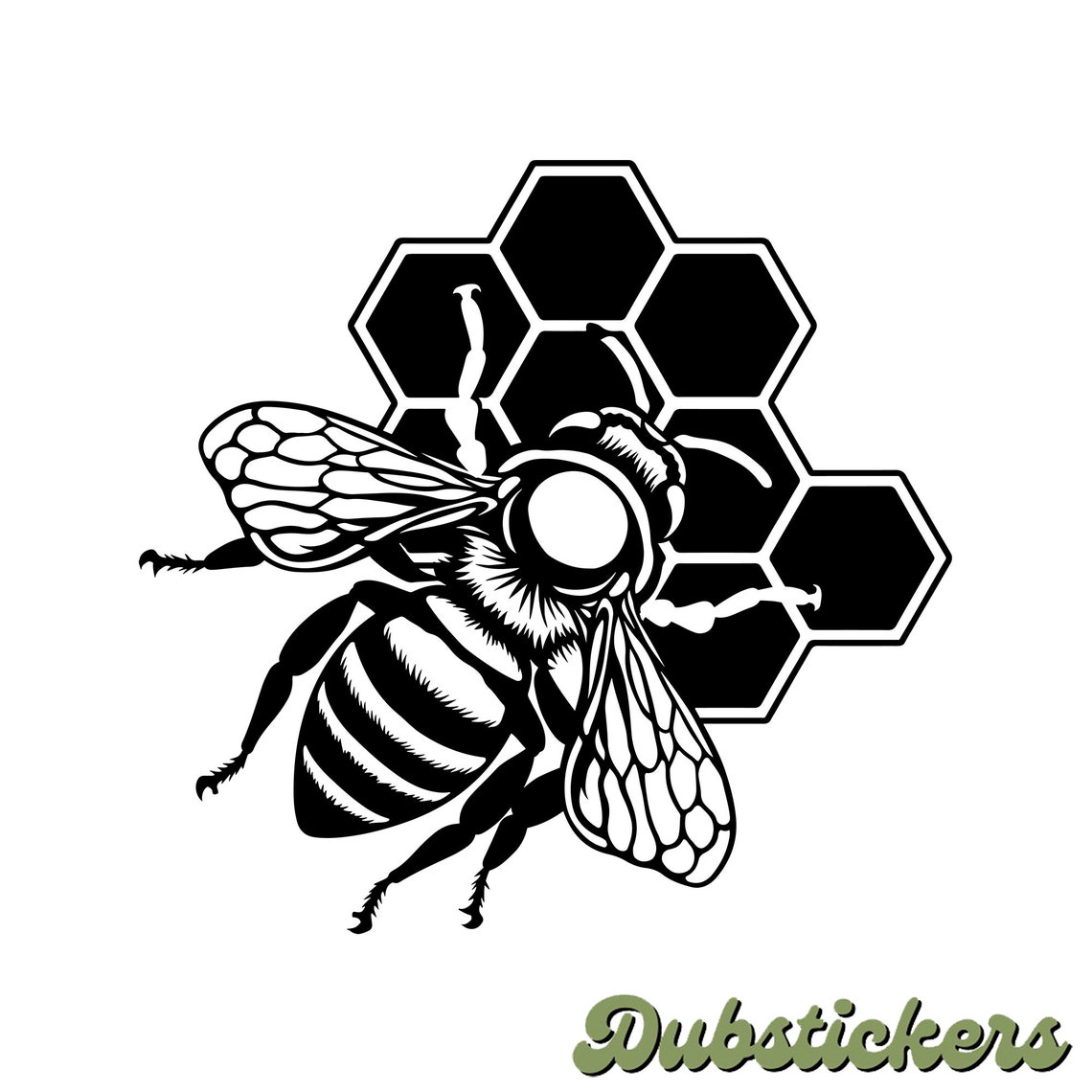 Bee & Honeycomb Decal Vanlife Campervan Car Decal Sticker Vinyl Sticker ...