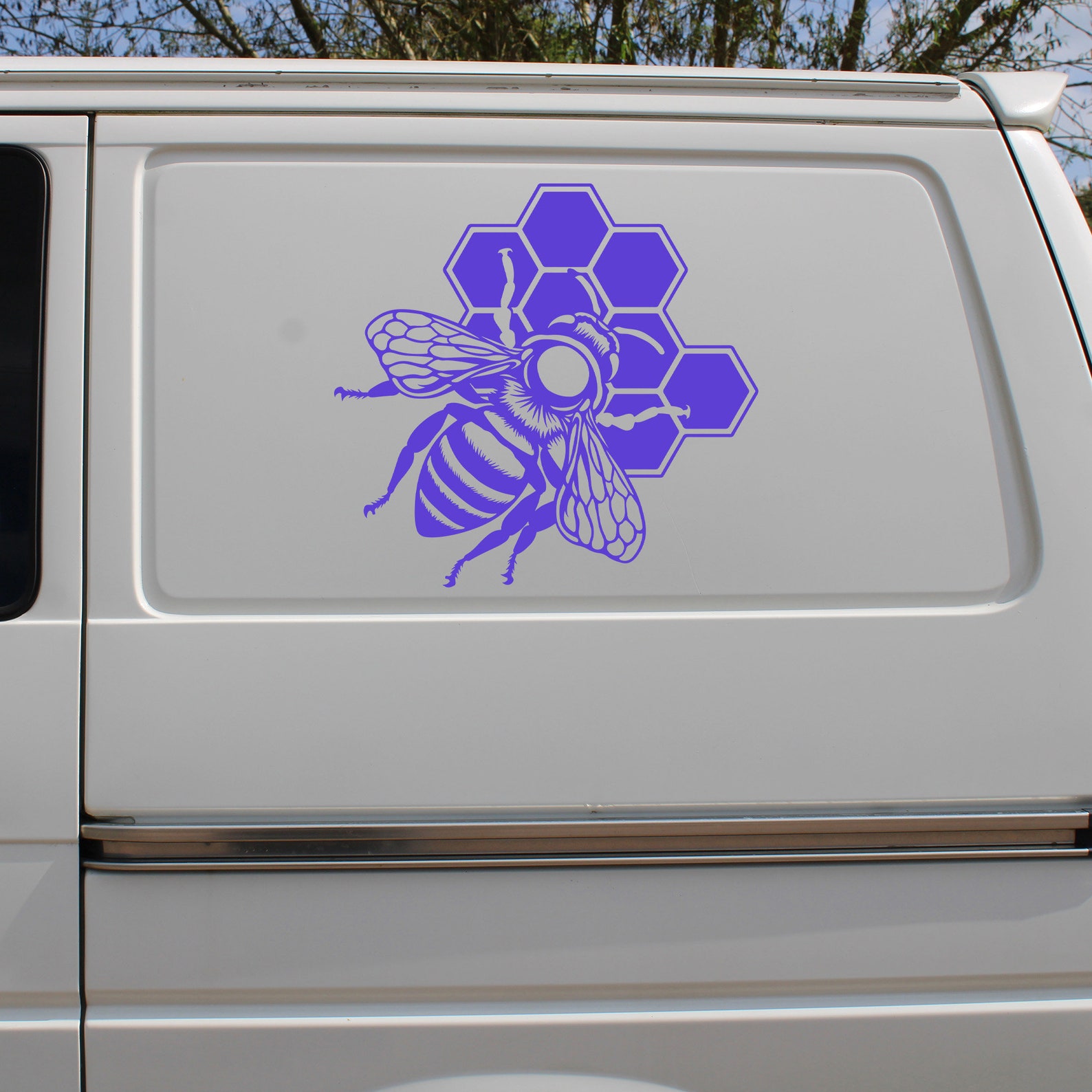 Bee & Honeycomb Decal Vanlife Campervan Car Decal Sticker Vinyl Sticker ...