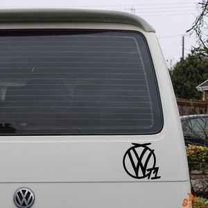 T1 Transporter Decal Vinyl Sticker Campervan Window Decal Vinyl Sticker ...
