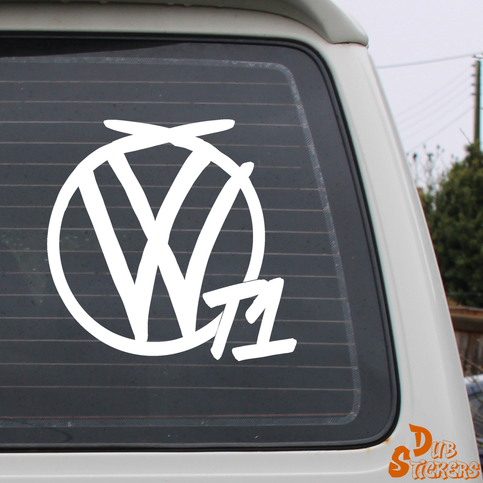 T1 Transporter Decal Vinyl Sticker Campervan Window Decal - Etsy