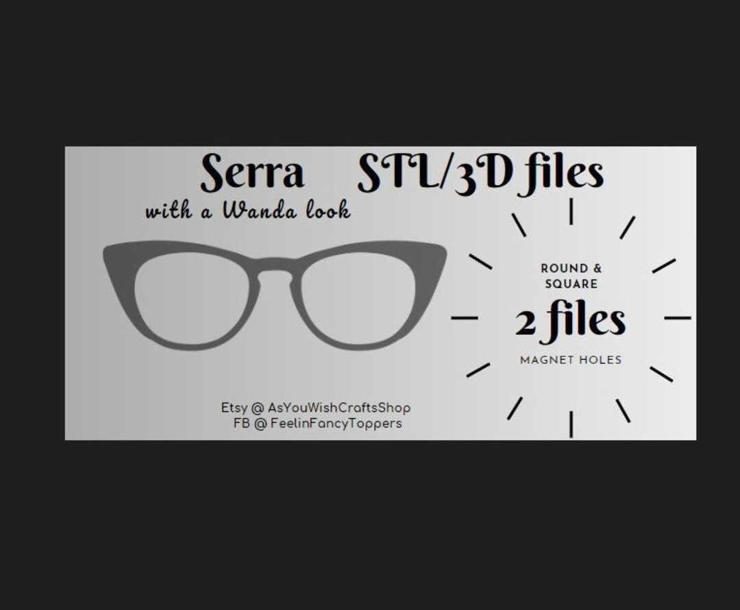 Serra, Pair Eyewear Compatible, 3D Printer File, STL File, STL Digital ...