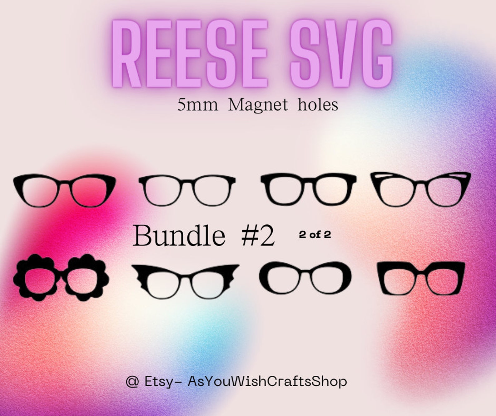 Reese, Pair Eyewear Compatible, 5mm Magnet Holes, Hybrid, DIY Toppers ...