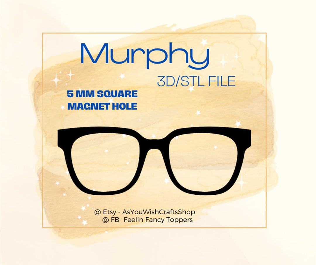 Murphy, Pair Eyewear Compatible, 3D Printer File, STL File, STL Digital ...